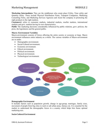 Marketing Management module 2 uma k | PDF