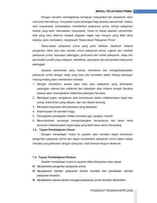 (2) modul pelayanan prima lpj 2008 | PDF