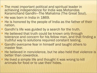 mohandas gandhi | PPT