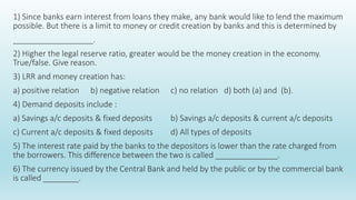 Money and Banking Class 12 | PPTX