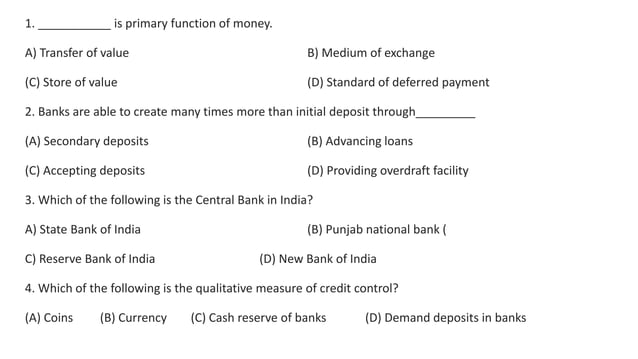 Money and Banking Class 12 | PPTX | Currencies | Economy