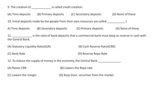Money and Banking Class 12 | PPTX
