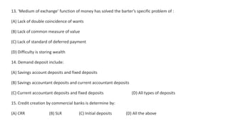 Money and Banking Class 12 | PPTX