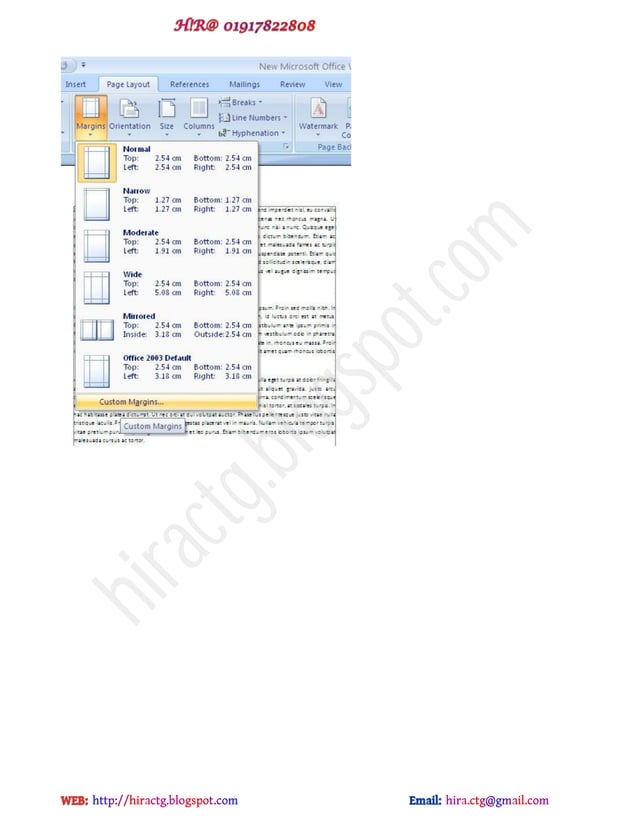 MS Word 2007 bengali tutorial | PDF