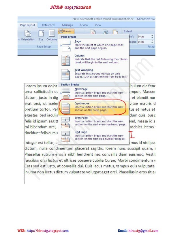 MS Word 2007 bengali tutorial | PDF