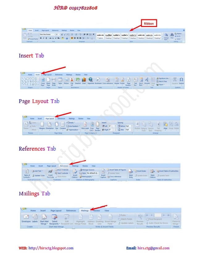 MS Word 2007 bengali tutorial | PDF