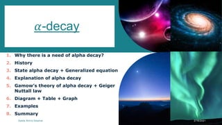 State and explain Alpha , Beta and Gamma decay | PPTX