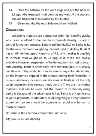 Mud weighting | DOCX
