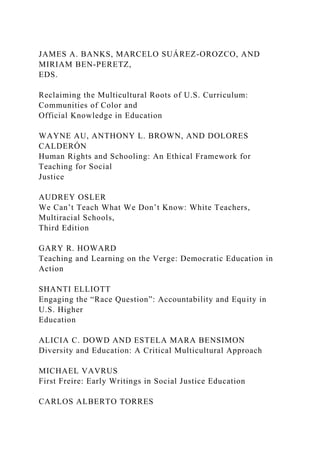 2MULTICULTURAL EDUCATION SERIESJAMES A. BANKS, S.docx