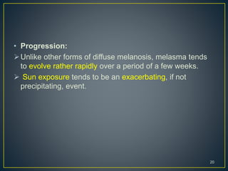 Multifocal diffuse pigmentation in oral medicine | PPT