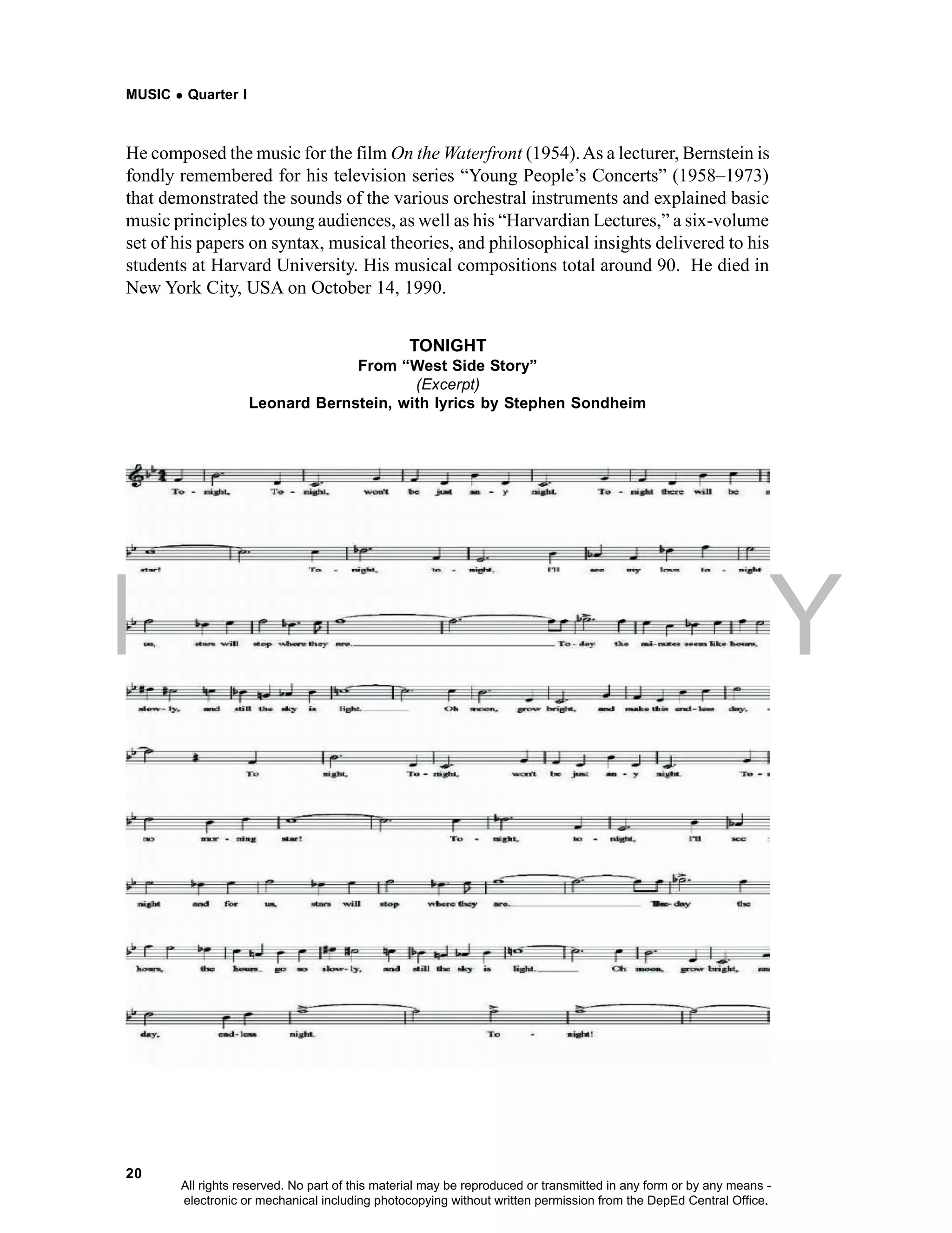 MAPEH MUSIC GRADE 10 LEARNER'S MODULE QTR 1 | PDF