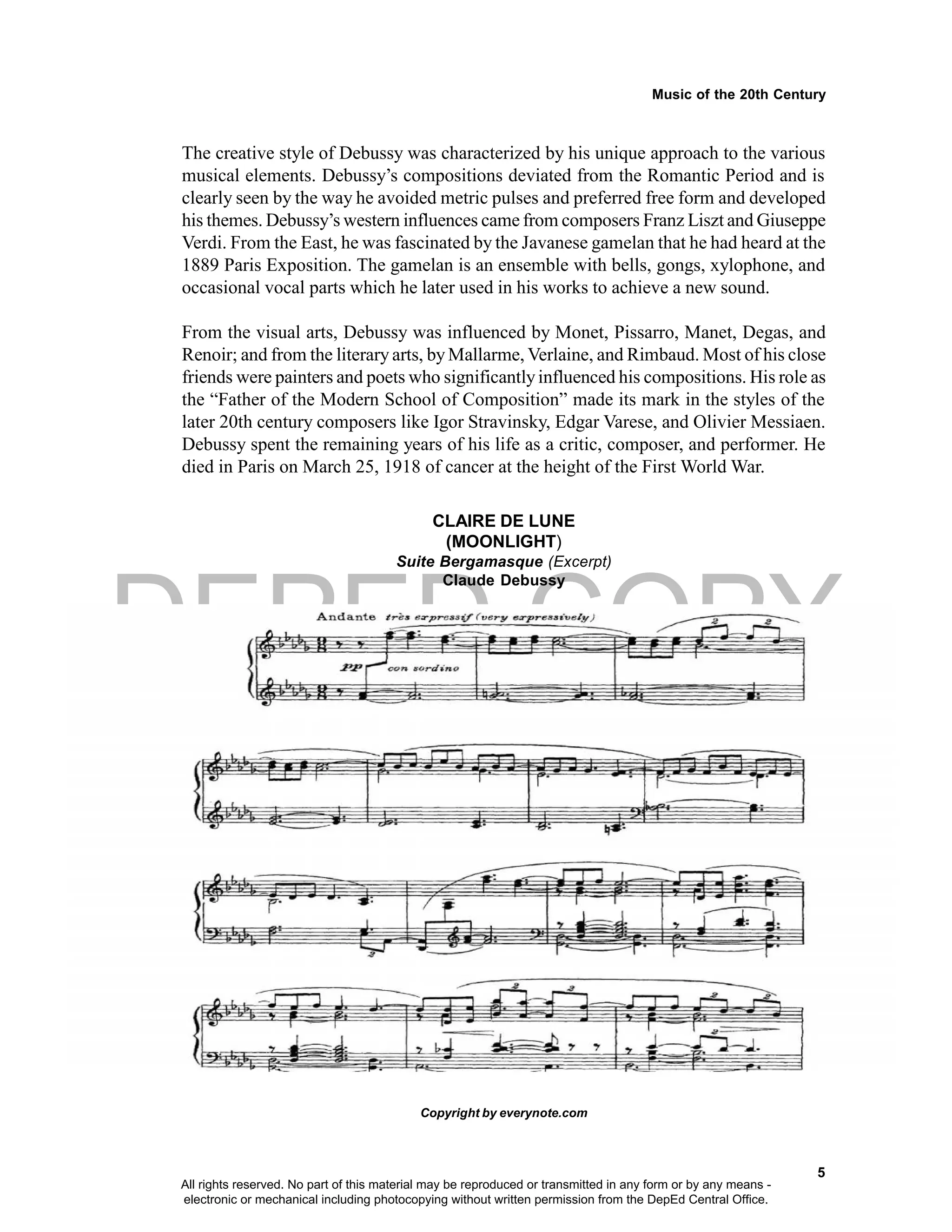MAPEH MUSIC GRADE 10 LEARNER'S MODULE QTR 1 | PDF