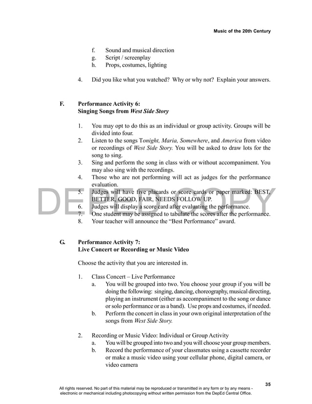 MAPEH MUSIC GRADE 10 LEARNER'S MODULE QTR 1 | PDF