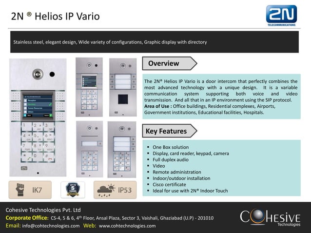 IP Intercoms & Paging System - 2N | PDF