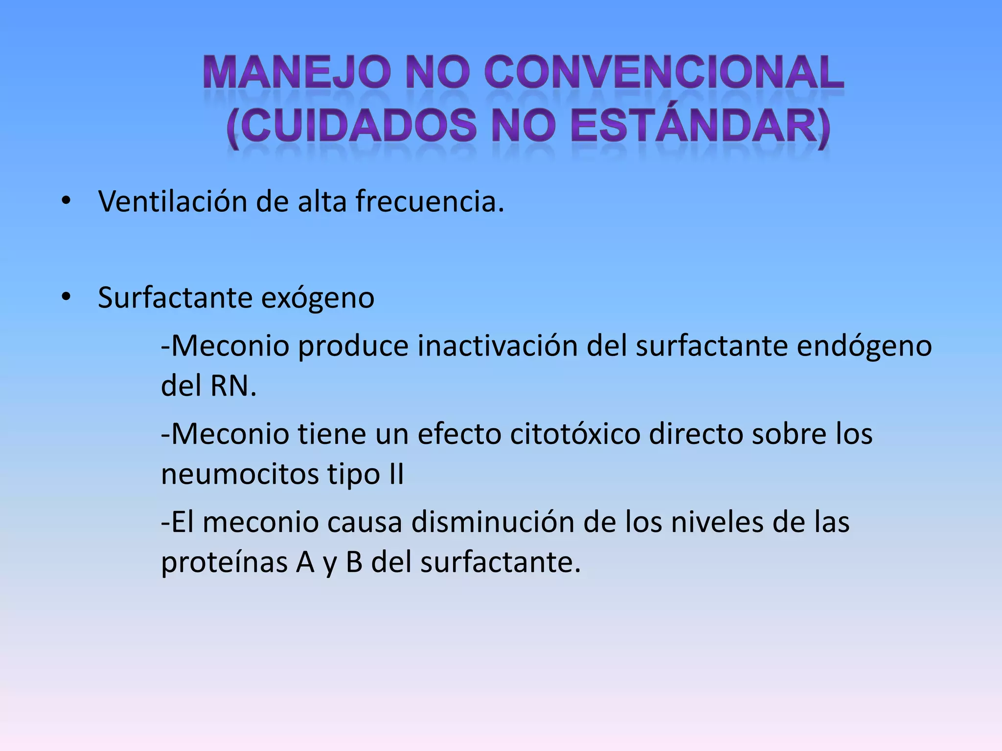 Sindrome De Aspiracion Meconial | PPTX