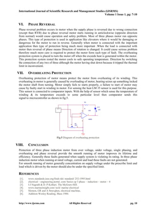 SINGLE PHASING, PHASE REVERSAL, OVERVOLTAGE, UNDER VOLTAGE AND ...