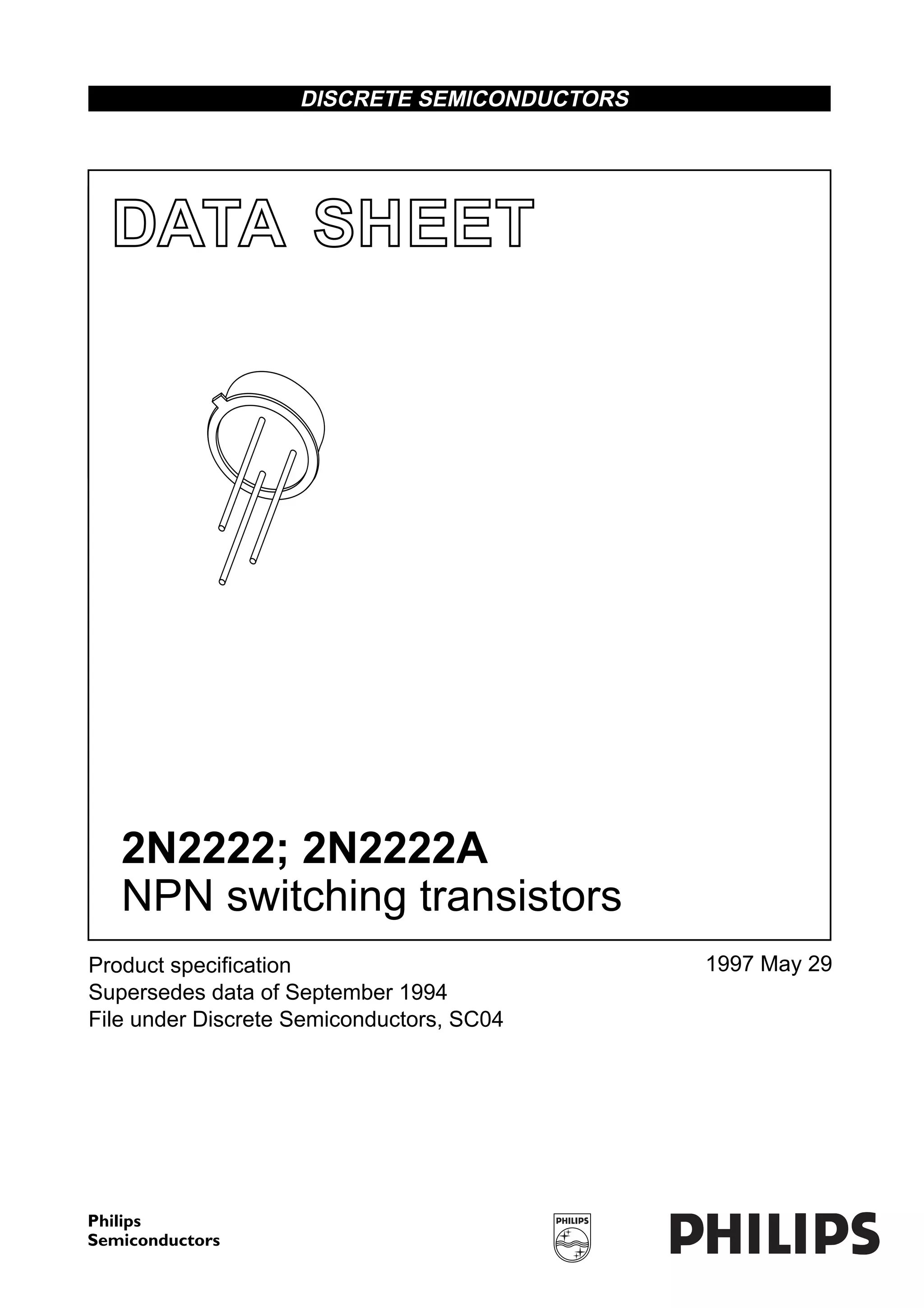 2N2222/2N222A Transistor data sheet | PDF