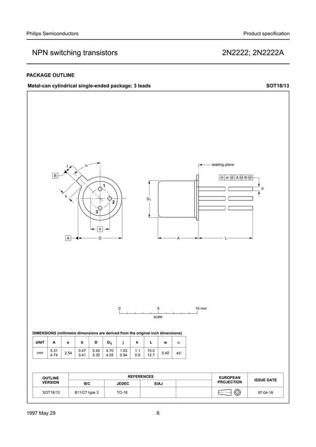 2N2222/2N222A Transistor data sheet | PDF