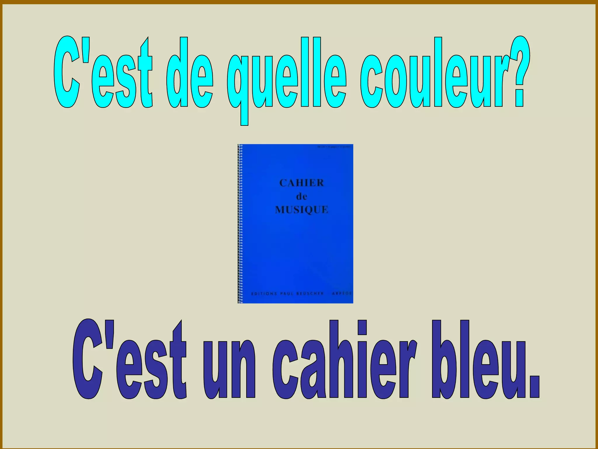 Les Couleurs | PPT