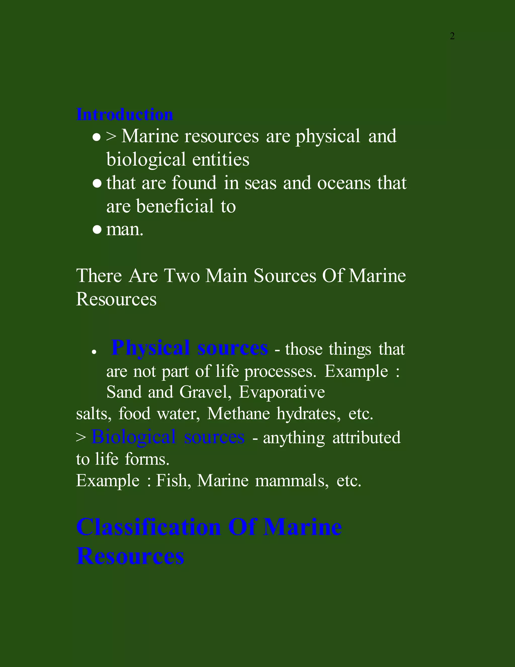 Marine Resources | DOCX