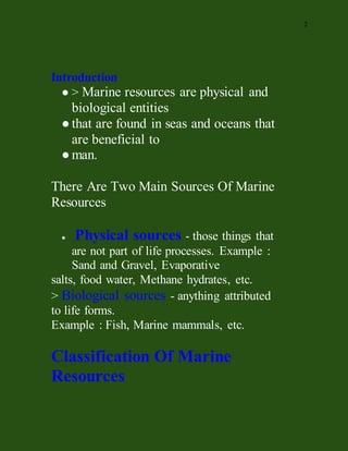 Marine Resources | DOCX