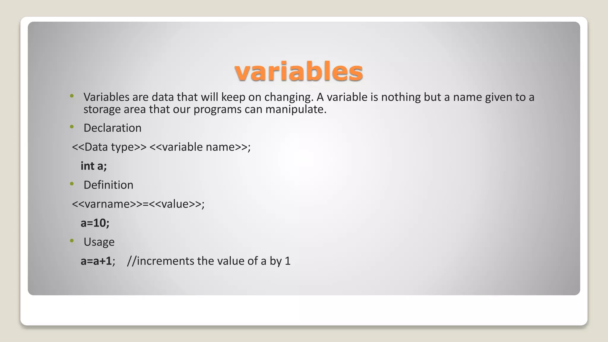 Basic Structure of C Language and Related Term | PPT