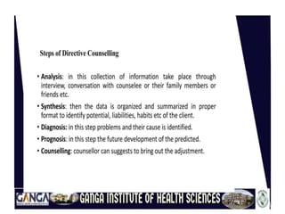 counselling definition ,types ,purpose,qualities ,nurses role | PPT