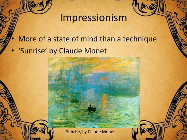 Realism, Romanticism, Impressionism Art His Presentation Lois, Pam ...