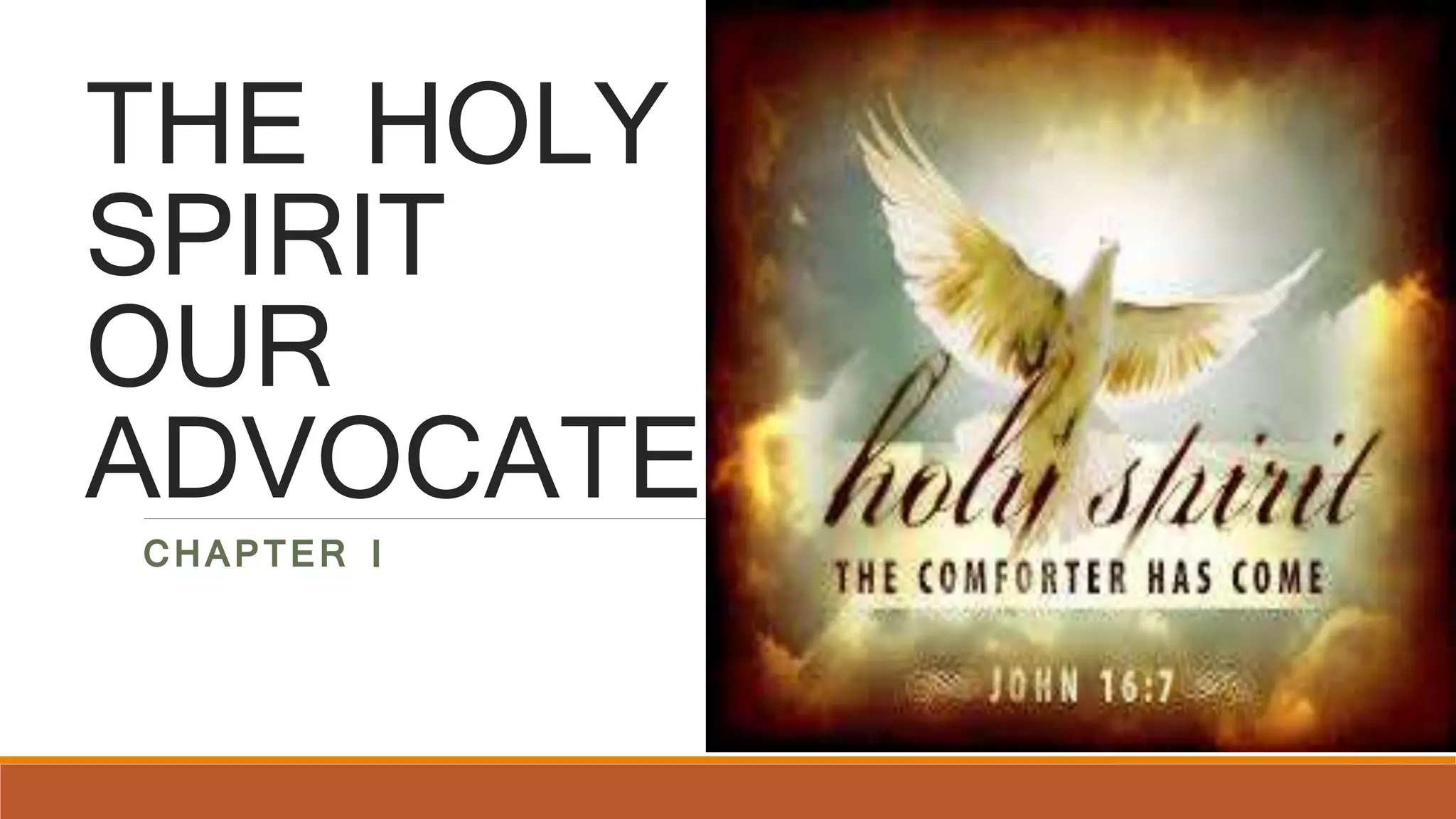 2nd bible-course-Holy Spirit | PPTX