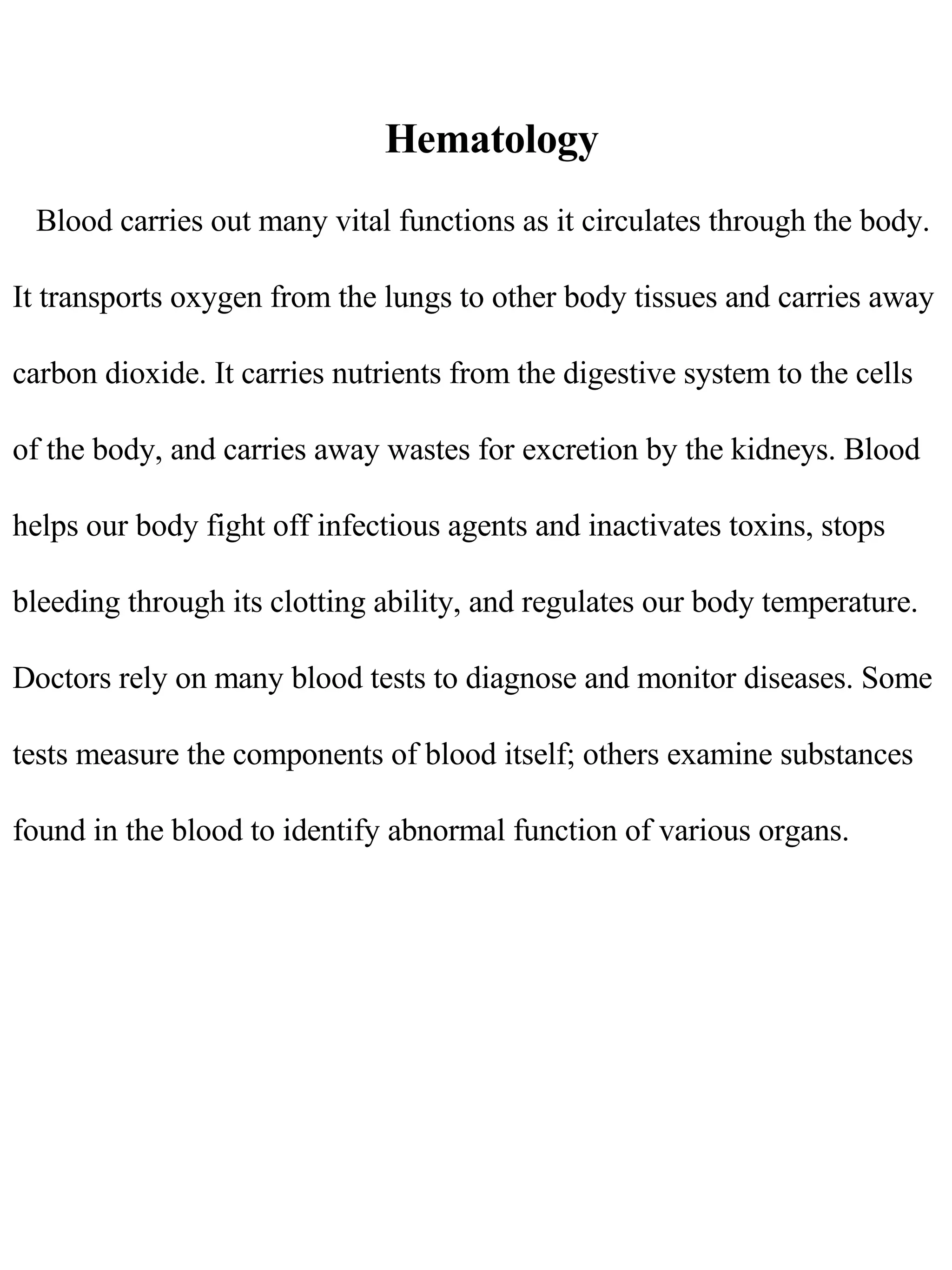 2nd, Blood Analysis | PPT