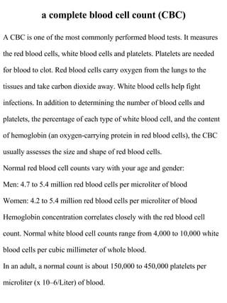 2nd, Blood Analysis | PPT | Blood Disorders | Diseases and Conditions