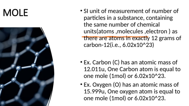 Moles Powerpoint Presentation in Science | PPT