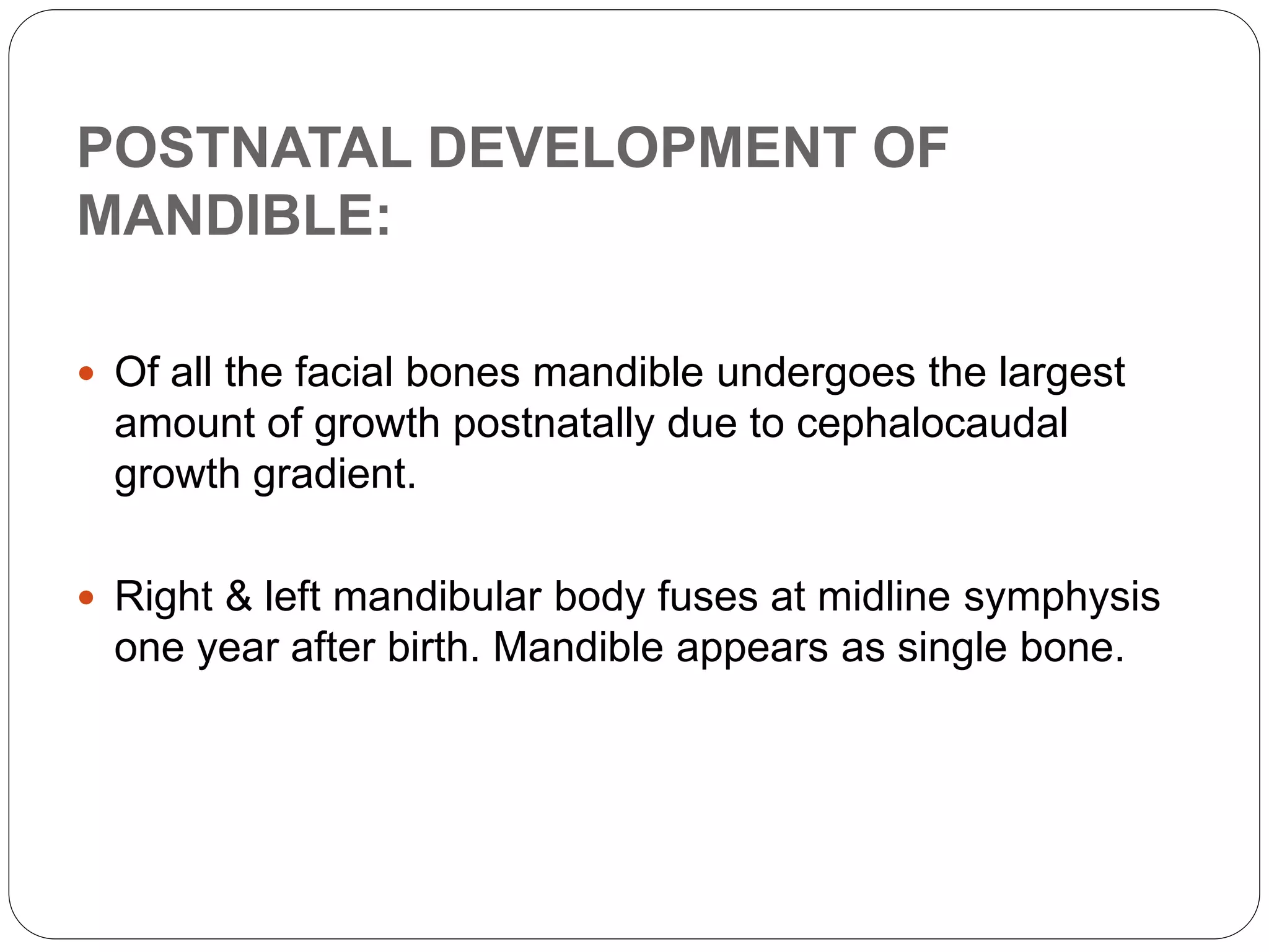 Development of mandible | PPTX