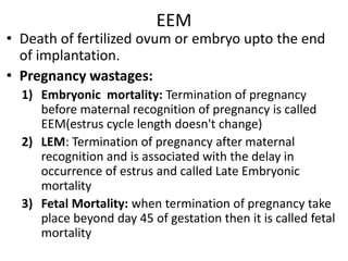 2nd---Embryonic Mortality in cattle and Buffalo | PPTX