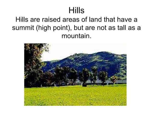 2nd Grade Landform Ramel | PPT | Geography | Science