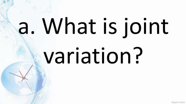 joint variation | PPTX