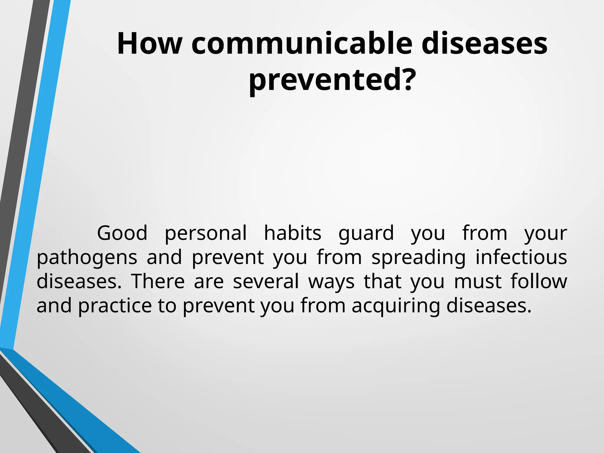 Health Grade eight fourth quarter communicable Diseases | PPTX