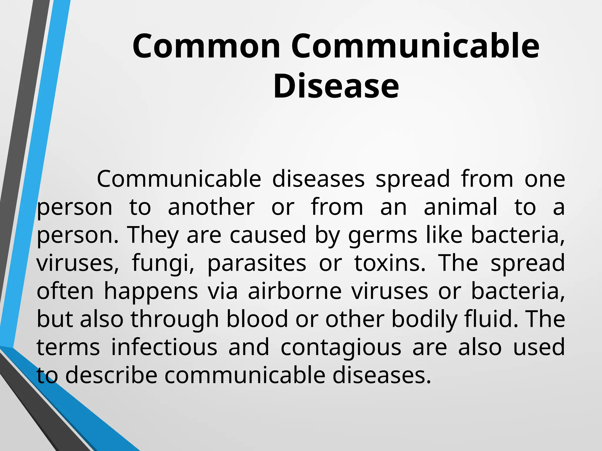 Health Grade eight fourth quarter communicable Diseases | PPTX