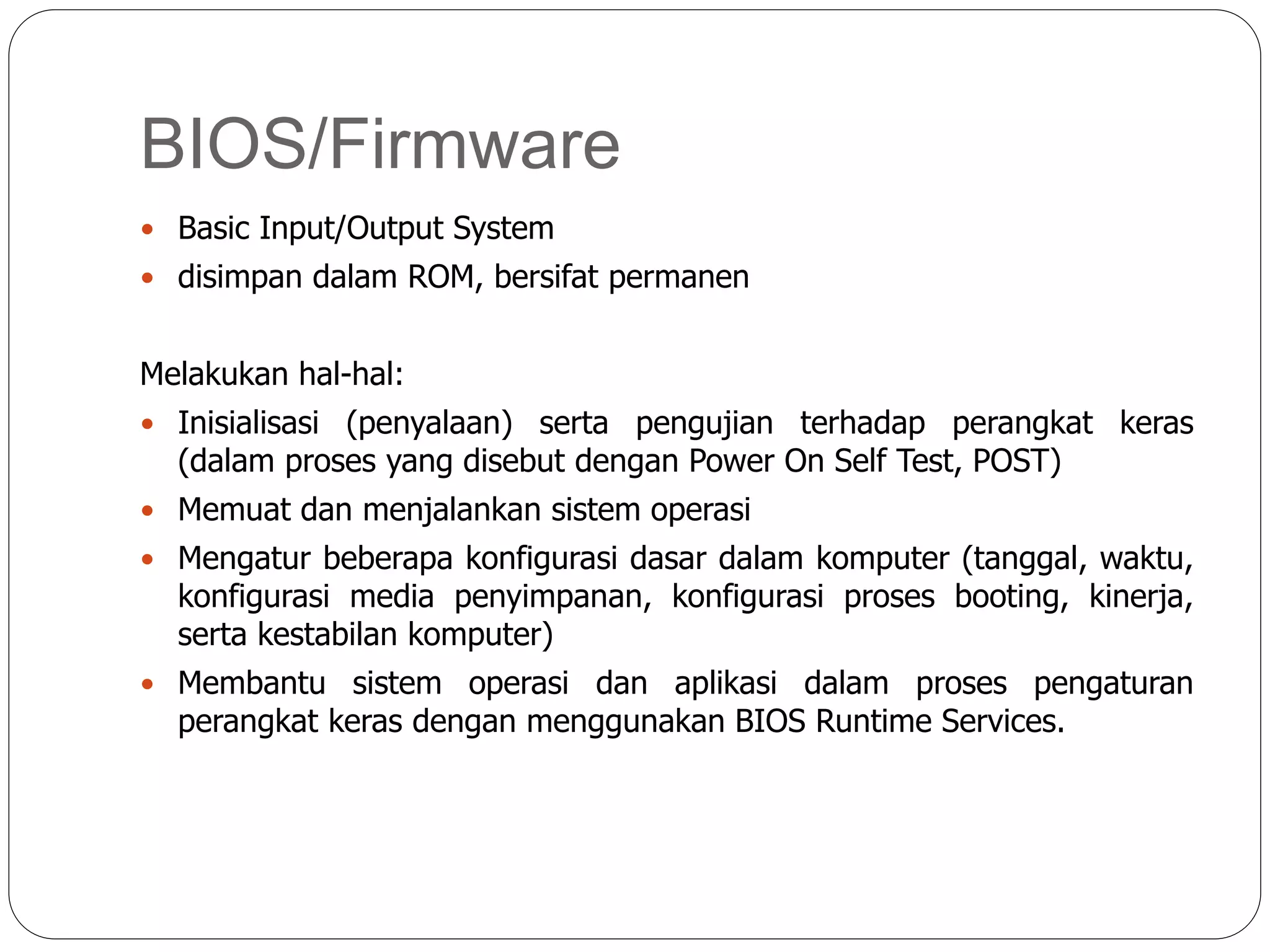 pengenalan bios & pc hardware diagnostic | PPTX