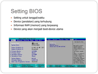 pengenalan bios & pc hardware diagnostic | PPTX
