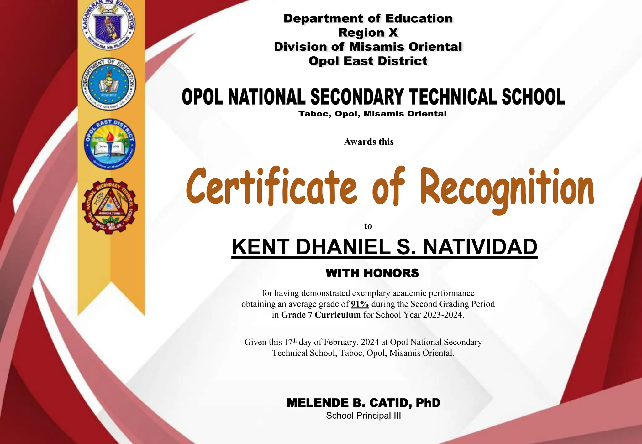 CERT FOR HONOR OR TOP ACHIEVERS CLASS.pptx