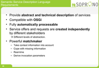 SOPRANO Ambient Middleware (AAL) | PPT | Computing | Technology & Computing