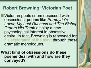2nd Robert Browning 1812 1889 | PPT | Poetry | Books and Literature