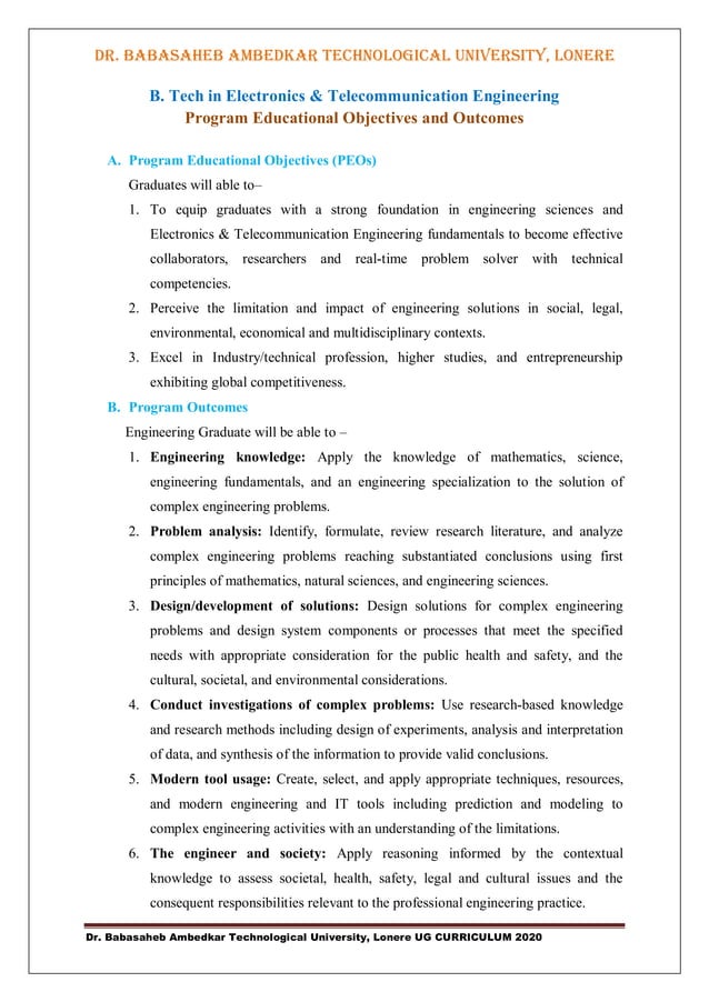 DBATU syllabus 2nd year-syllabus-extc-and-allied-branches-w.e.f-ay-2021 ...