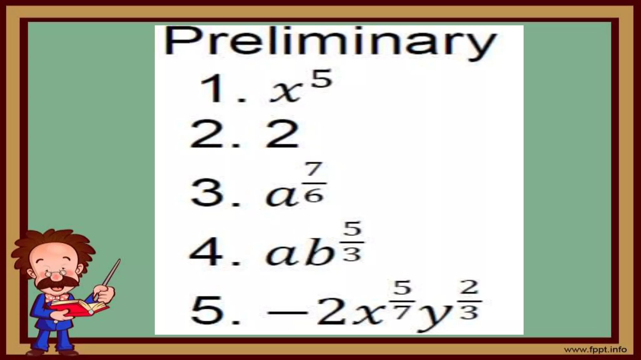zero, negative and rational exponents | PPTX
