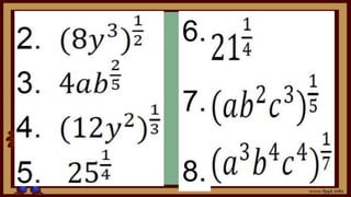 zero, negative and rational exponents | PPTX