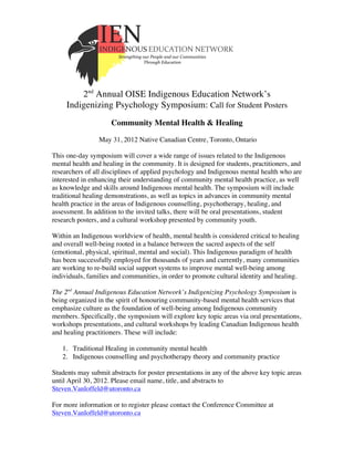 2nd Annual IEN Psych Symposium | PDF