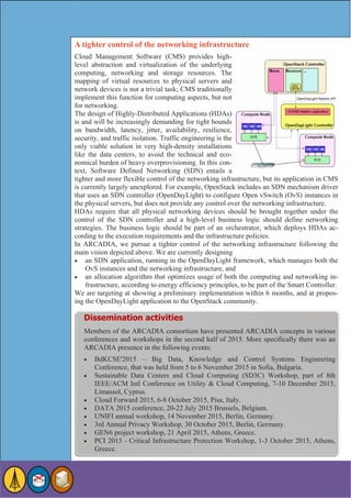 2nd ARCADIA project newsletter | PDF