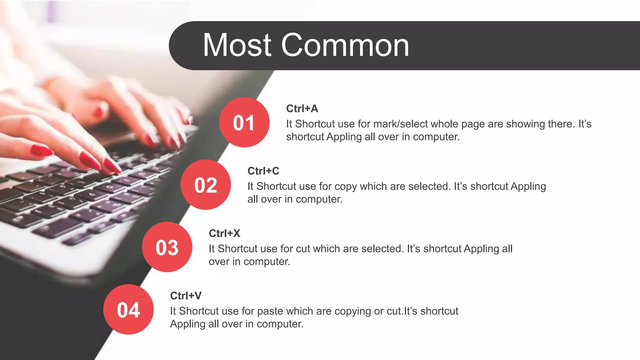 Important Shortcut Keys of Computer keyboard | PPTX
