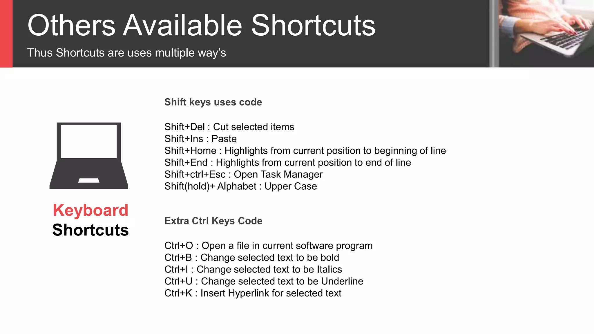 Important Shortcut Keys of Computer keyboard | PPTX